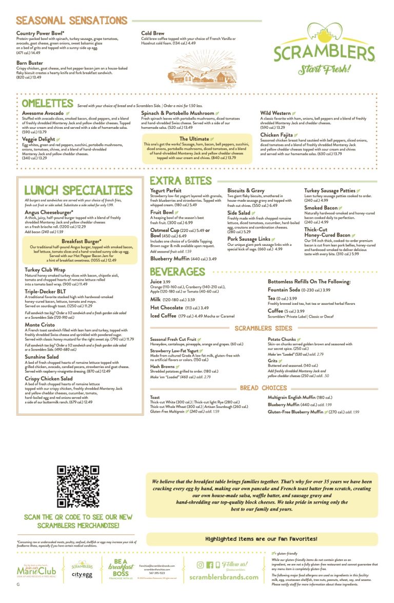 Our Menu | Scramblers